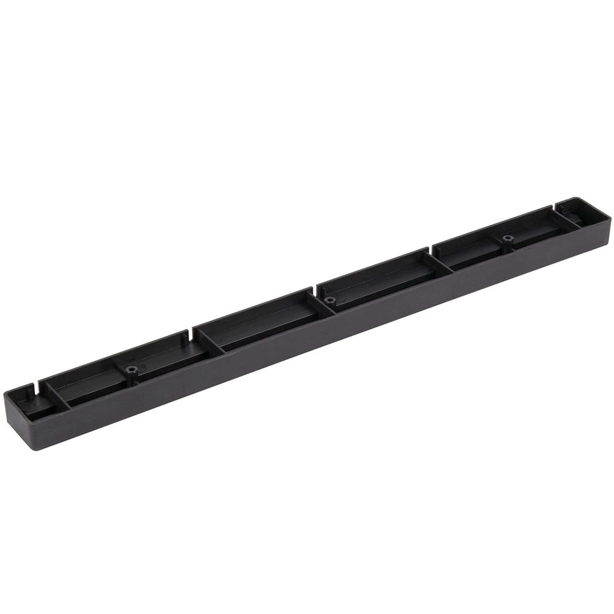TrueCraftware 18” Magnetic Knife Holder Black with Plastic Base & Two Magnetic Strips for Wall optional hanging hooks -Strong Powerful Knife Rack Knife Strip Storage Display Magnetic Tool Organizer