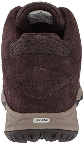 Merrell womens Addison Mid Leather Waterproof Q2 Hiking Boot, Espresso, 6.5 US