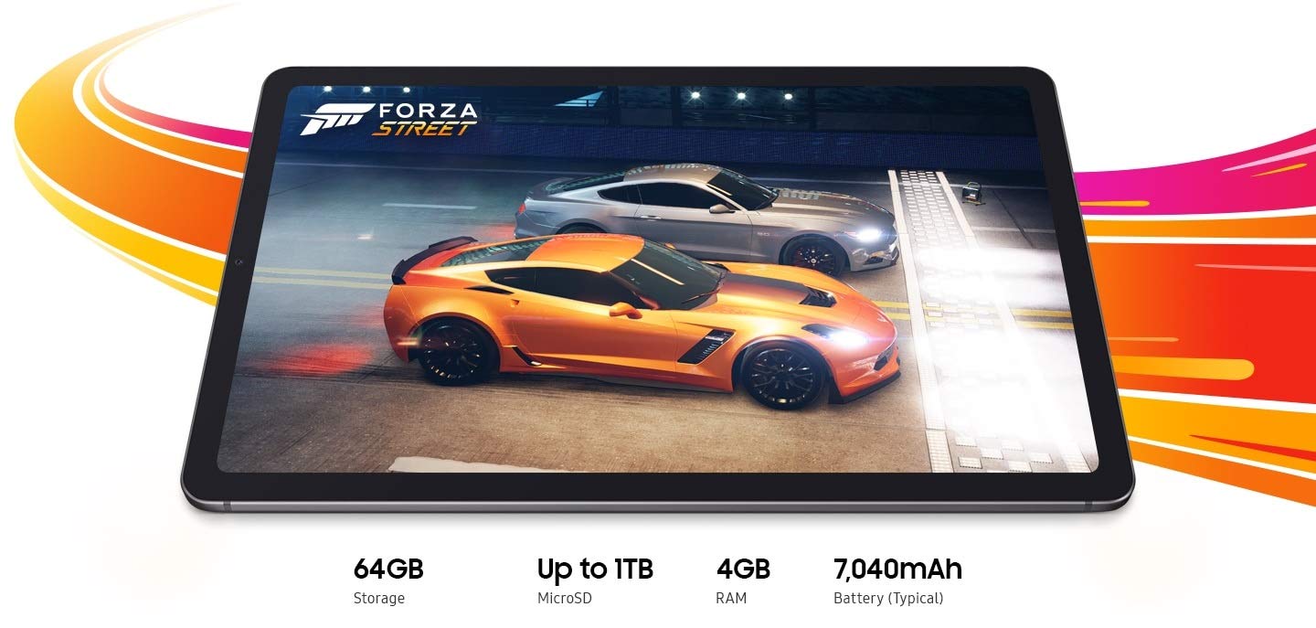 SAMSUNG Galaxy Tab S6 Lite w/S Pen (128GB, 4GB) 10.4 , Octa-core Exynos 9610, 7040mAh Battery, Android 10, Wi-Fi Tablet SM-P610 (64GB SD Bundle) (Angora Blue)