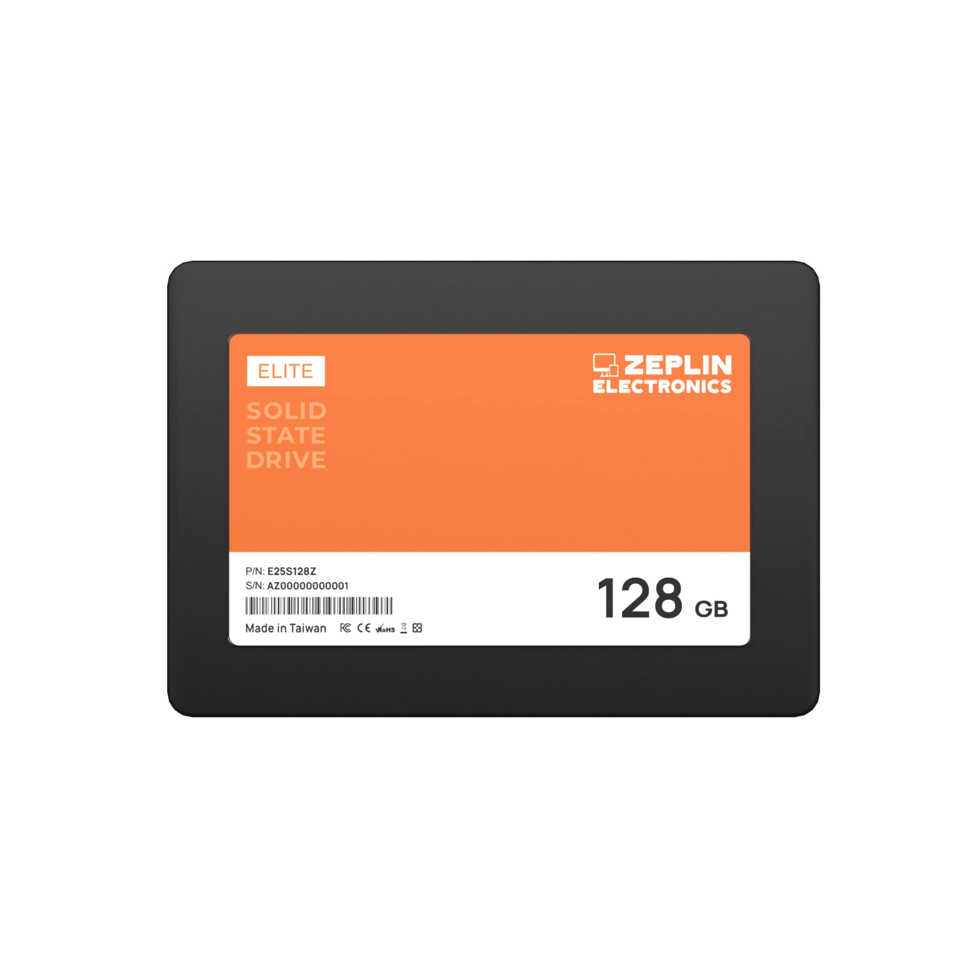 ZEPLIN ELECTRONICS 2.5 Inch SSD SATA3 128GB Solid State Drive for Desktop, Laptop