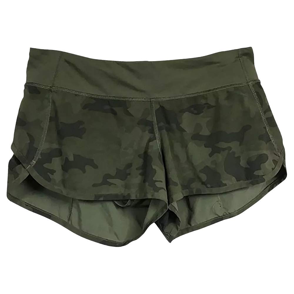 Lululemon Speed Short (4, Savasana Camo Fatigue Green)