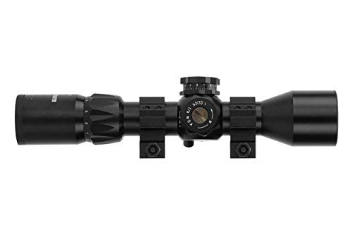 Monstrum Tactical 3-9x40 First Focal Plane (FFP) Rifle Scope with Illuminated BDC Reticle and Adjustable Objective (Black)