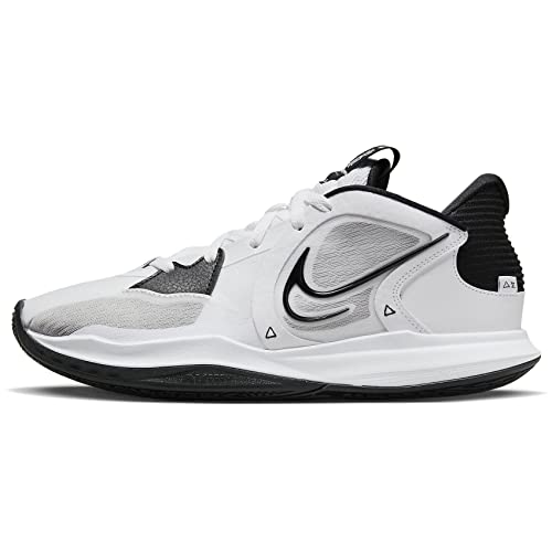 Nike Kyrie Low 5 Men's Basketball Shoes (White/White/Black, us_Footwear_Size_System, Adult, Men, Numeric, Medium, Numeric_11_Point_5)