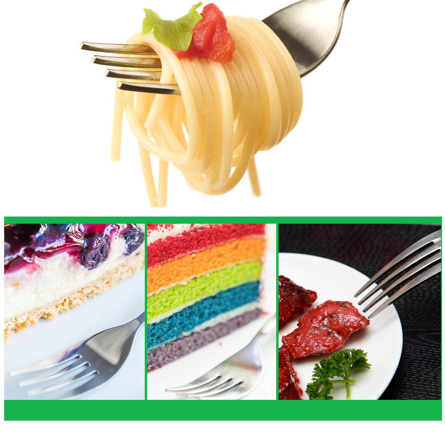 Stainless Steel Dinner Fork 7.3 Inch (8 Pcs)