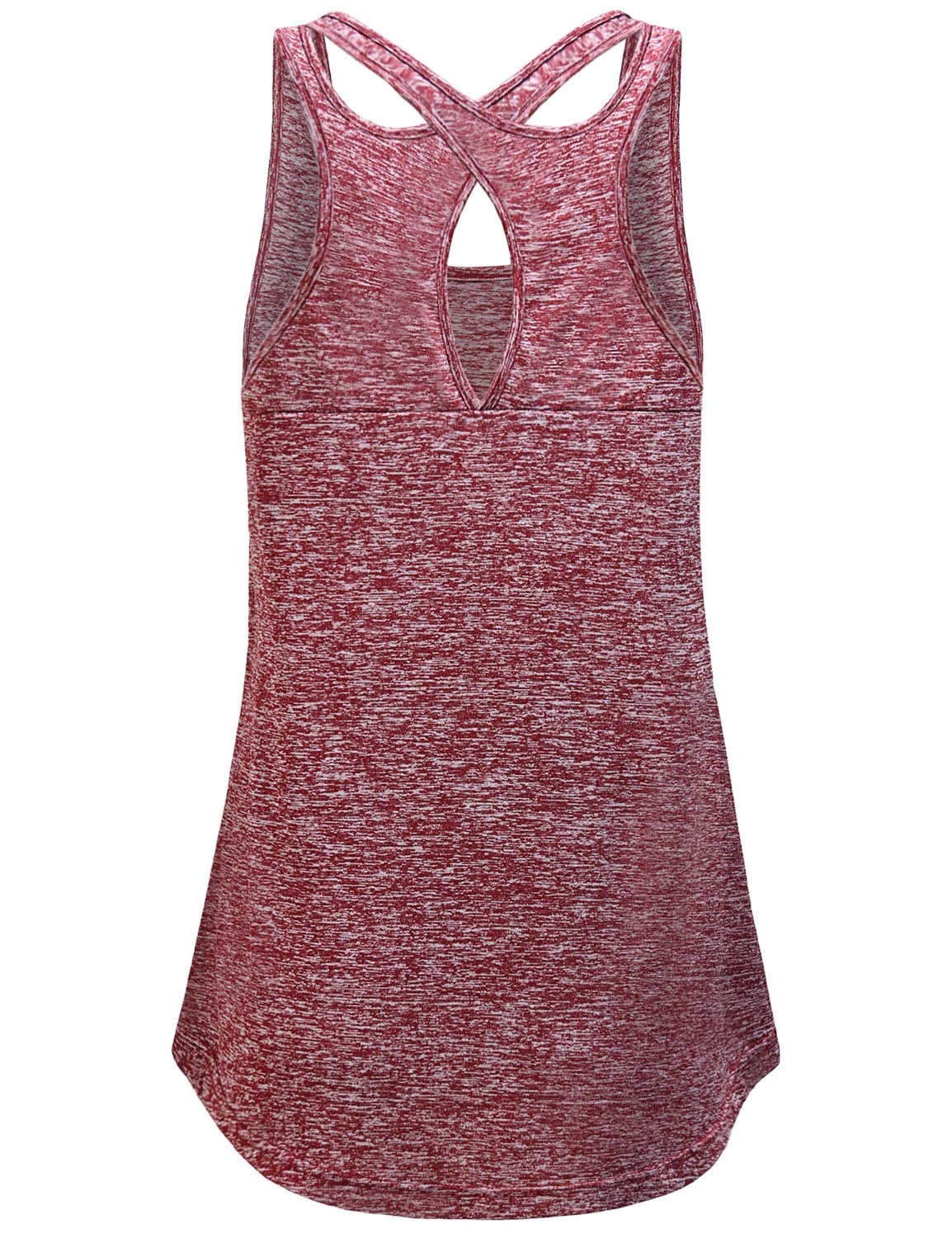 MOQIVGI Activewear for Women,Sleeveless Yoga Tops Ladies Energetic Pilate Gym Clothes Breathable Cool Athletic Workout Outfits Round Neck Form Fitting Summer Tanks Red X-Large