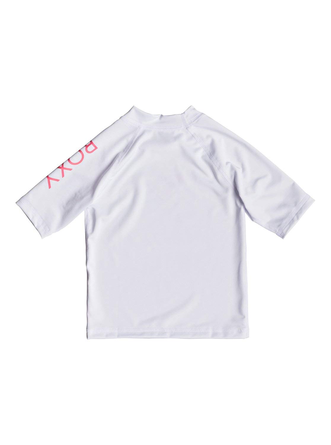 Roxy Girls' Whole Hearted Long Short Sleeve Rashgaurd, Little, Bright White 2020, 2