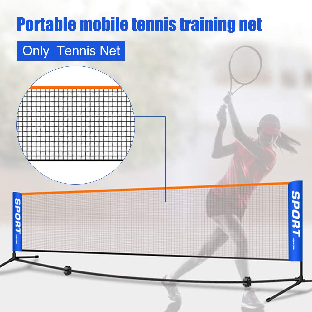 Saycker Portable Badminton Net Set Sport Training Foldable Badminton Tennis Net for Indoor Outdoor Backyard Court Beach(Size:5.1m)