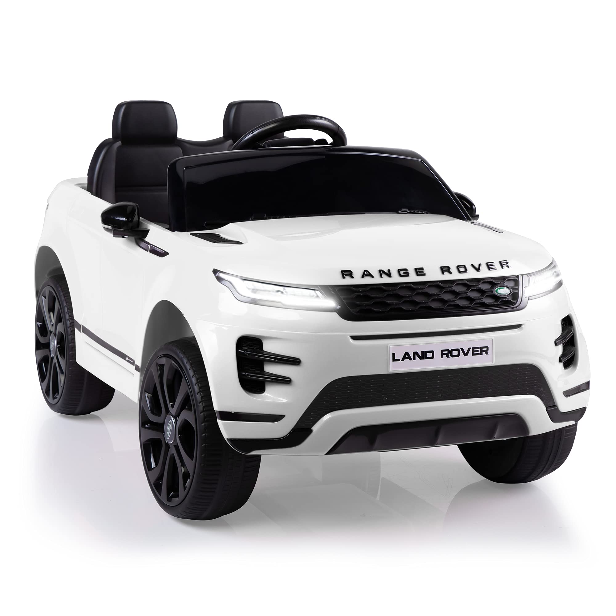 TOBBI 12V Licensed Land Rover Kids Ride On Car with Parental Remote Control, White
