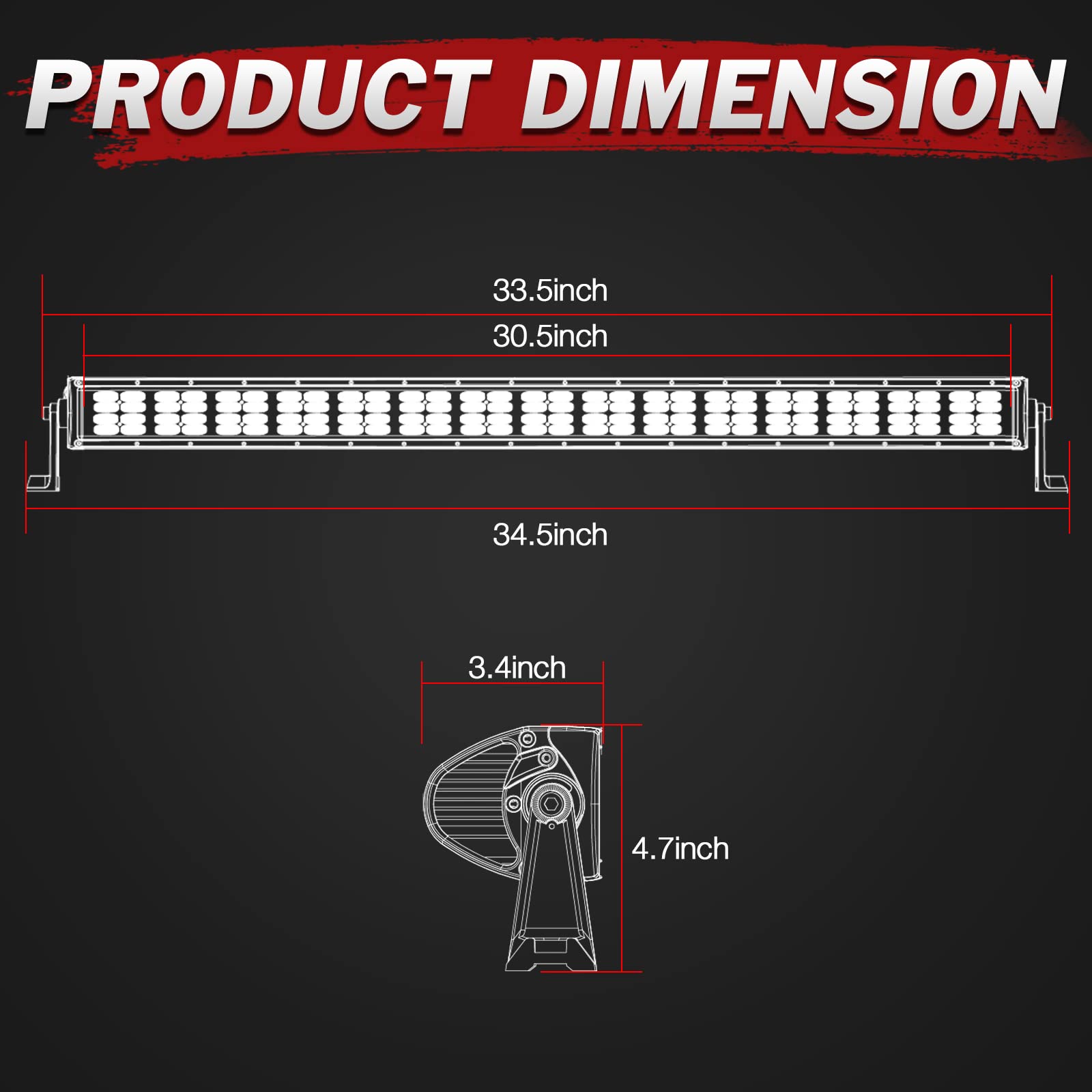 Lumimotor 30" Light Bar + 3x2 LED Pods