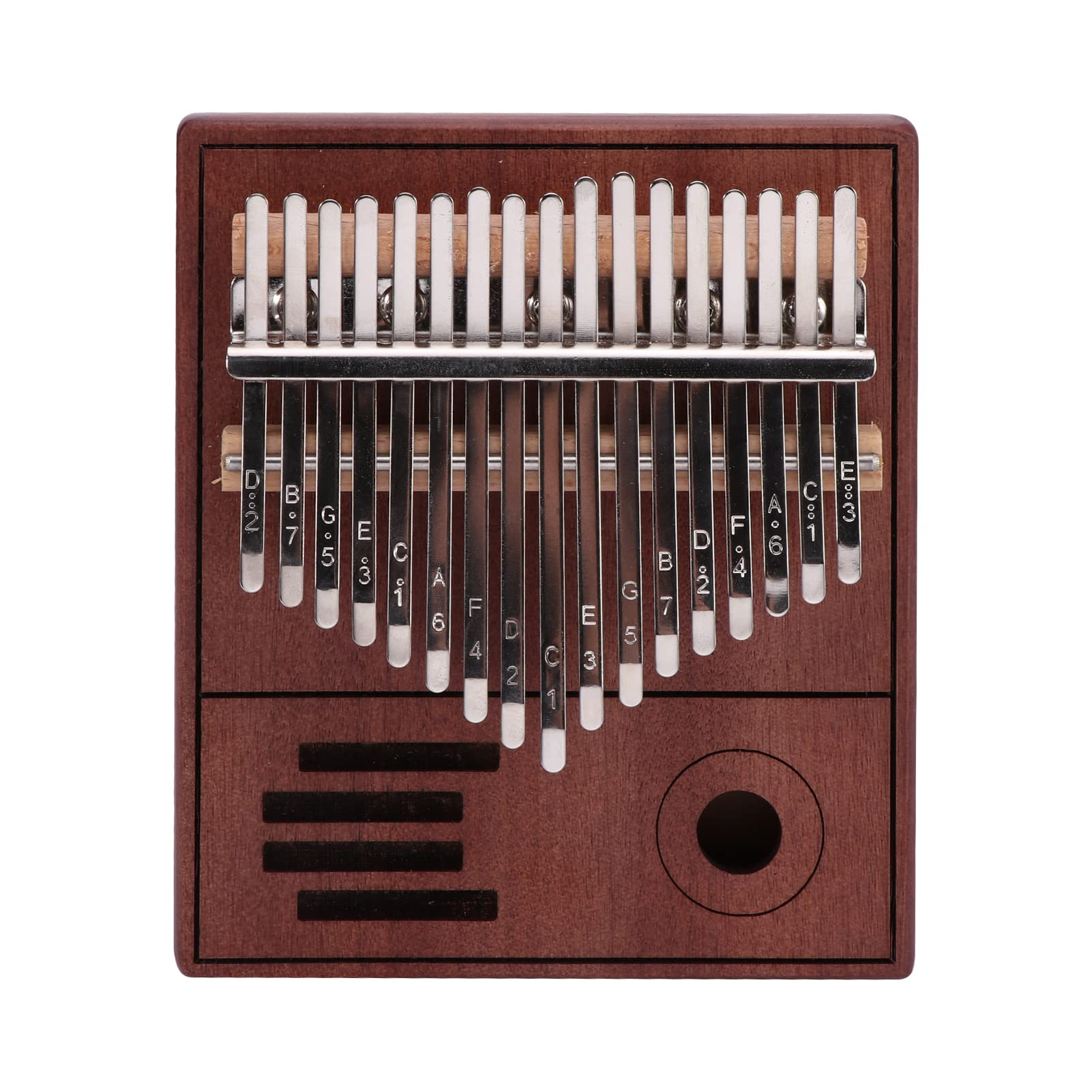 Saycker Thumb Piano,Portable 17 Keys Thumb Pianos Musical Instruments Set,Easy to Learn,Musical Instruments for Kid Adult Beginners Professional(Retro Color)