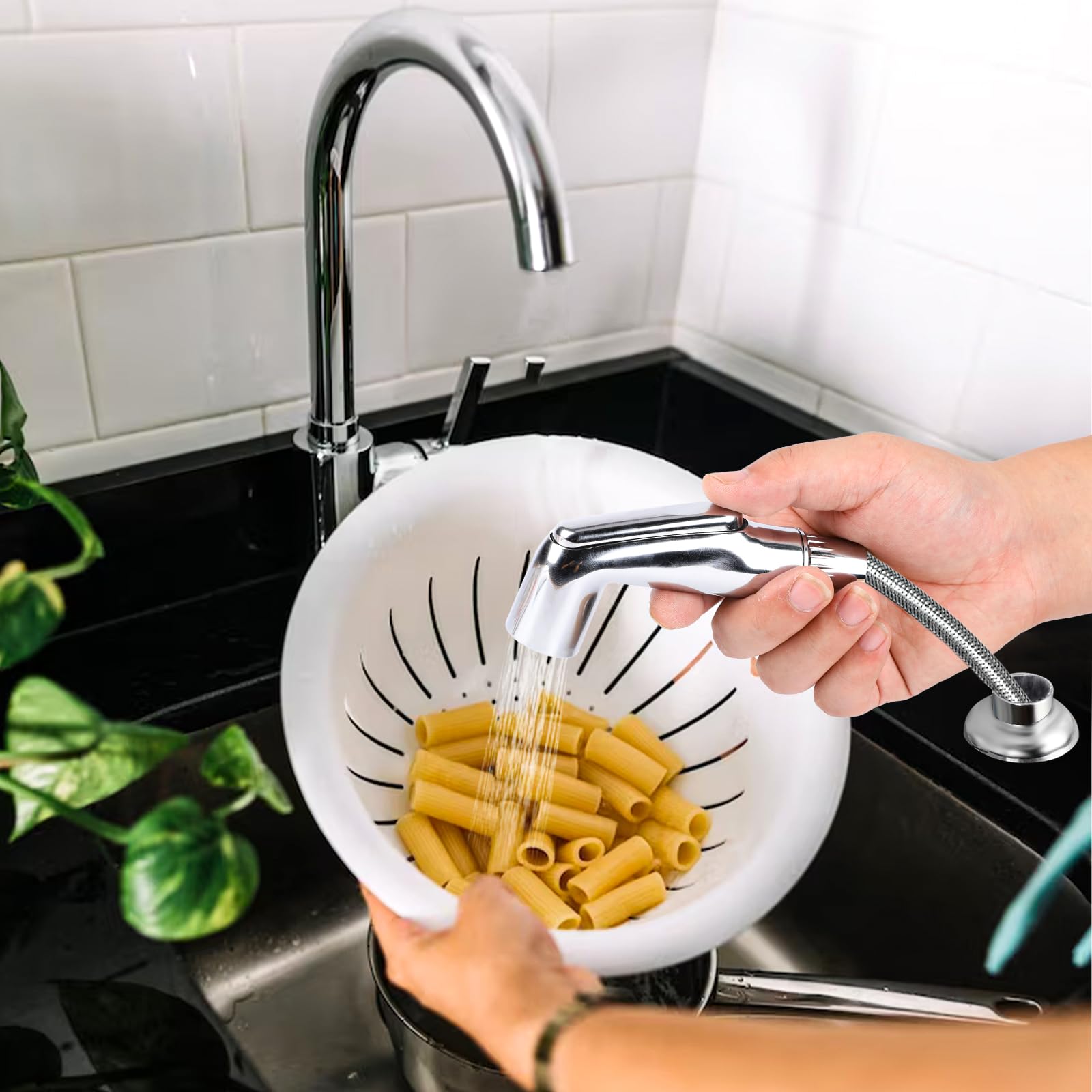 Sink Sprayer Head, Sprayer for Kitchen Sink Side Spray Head Faucet Sprayer Head Replacement Sink Sprayer Attachment Pull Out Kitchen Sink Faucet Sprayer Head