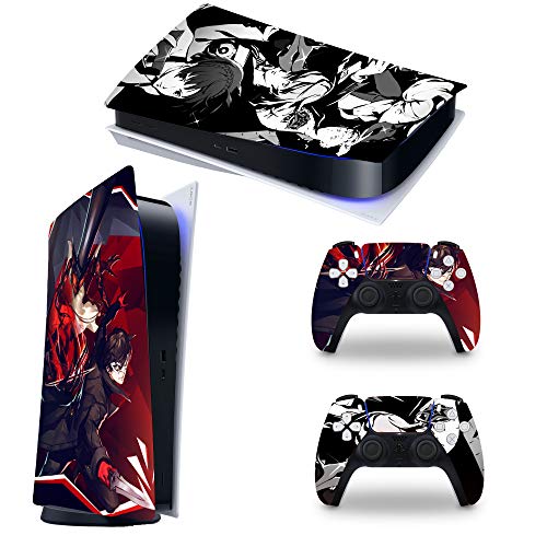 School Hunter PS5 Digital Edition Whole Body Vinyl Skin Sticker Decal Cover for Playstation 5 Digital Edition System Console and Controllers