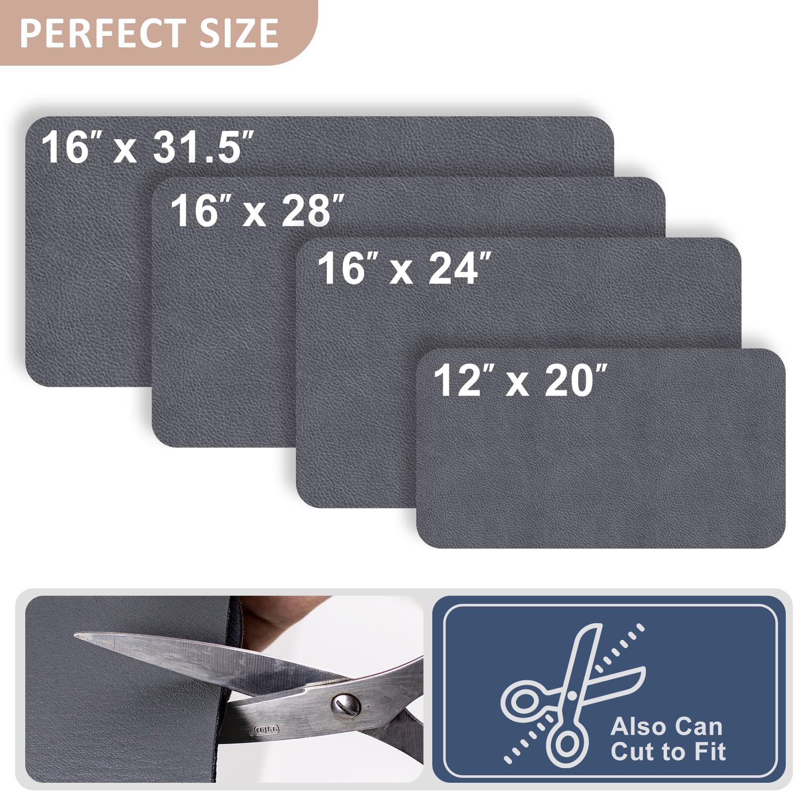 WEKEY Coffee Mat Hide Stain,Drying Mat for Kitchen Counter,Coffee Maker Mat for Countertops, Absorbent Coffee Bar Mat for Kitchen Counter,Coffee Bar Accessories Under Appliance Mats (Gray, 12*20 IN)