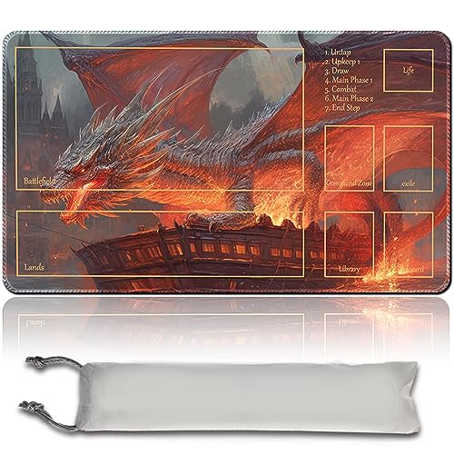 MPLR BOARD GAME Premium Gaming Mat 60 x 35 cm TCG Compatible with OCG CCG RPG MTG Gaming Mat, Mouse Mat Table Mat (Nicol-Bolas Original Game Mat)