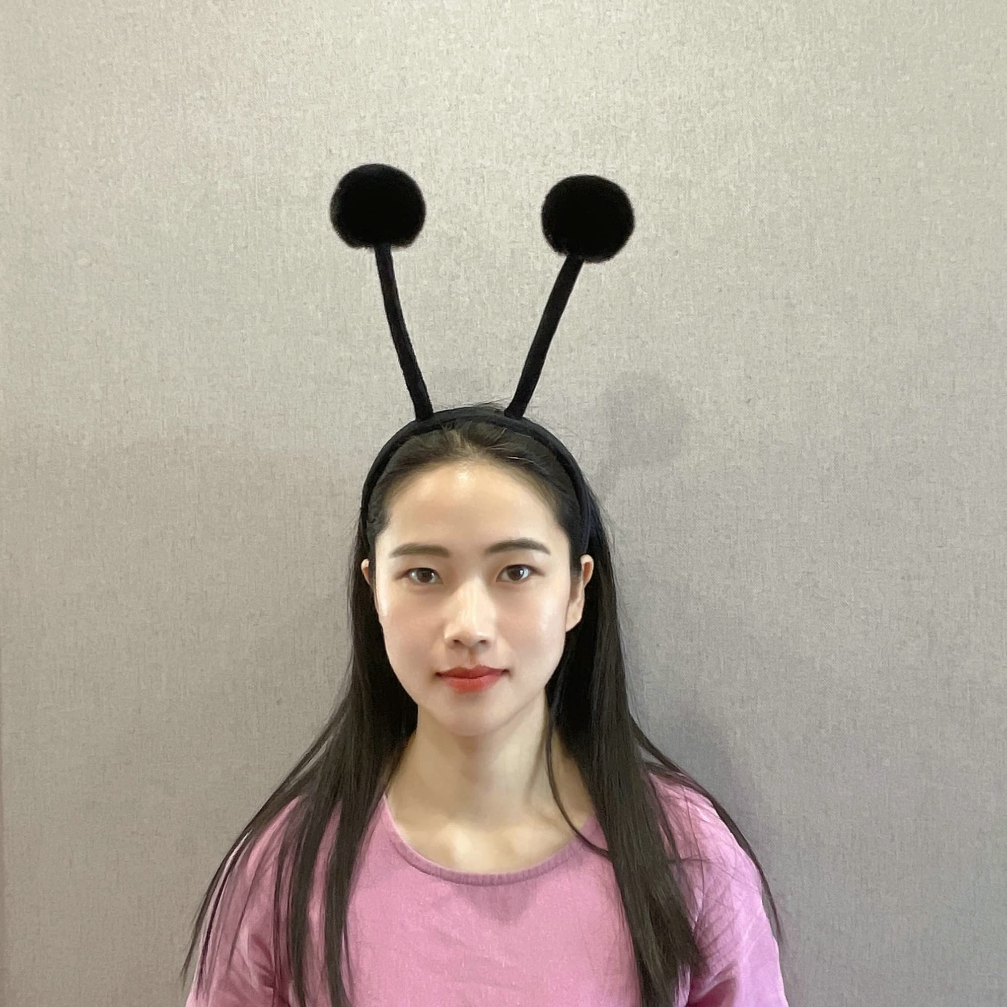 Olivemont Antenna headband for pretend costume as ant bee snail ladybug and butterfly (green)