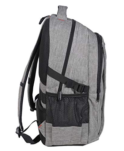 Rockland Business Pro USB Laptop Backpack, Grey, Large