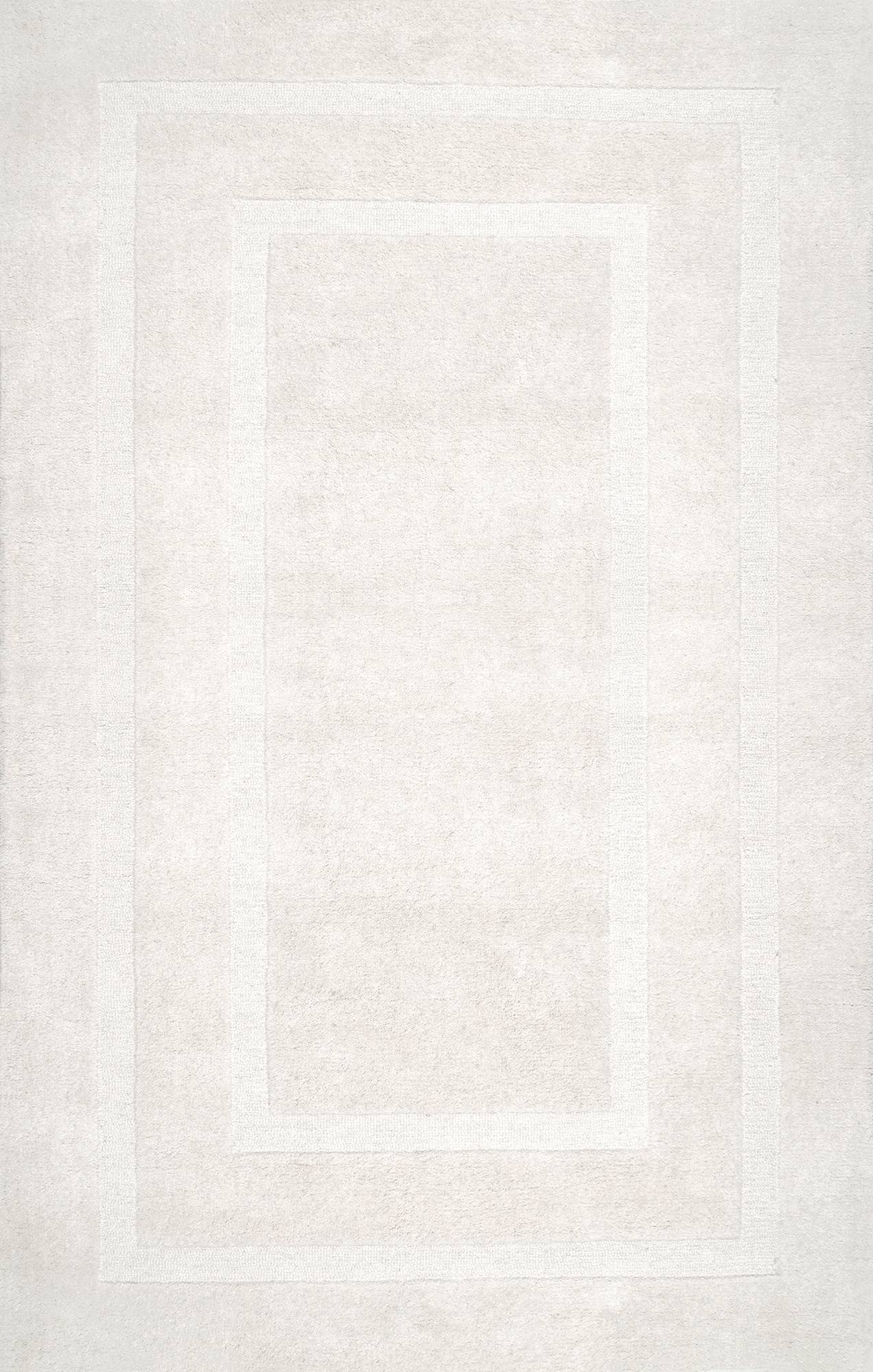 nuLOOM Handmade Border Zamora Area Rug, 8x10, Ivory