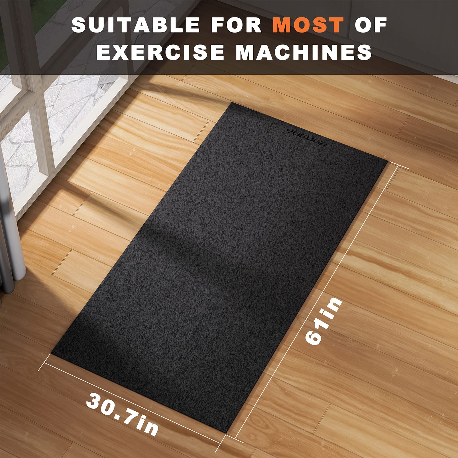 YOSUDA Exercise Bike Stationary Bike Trainer Floor Mat - for Exercise Equipments
