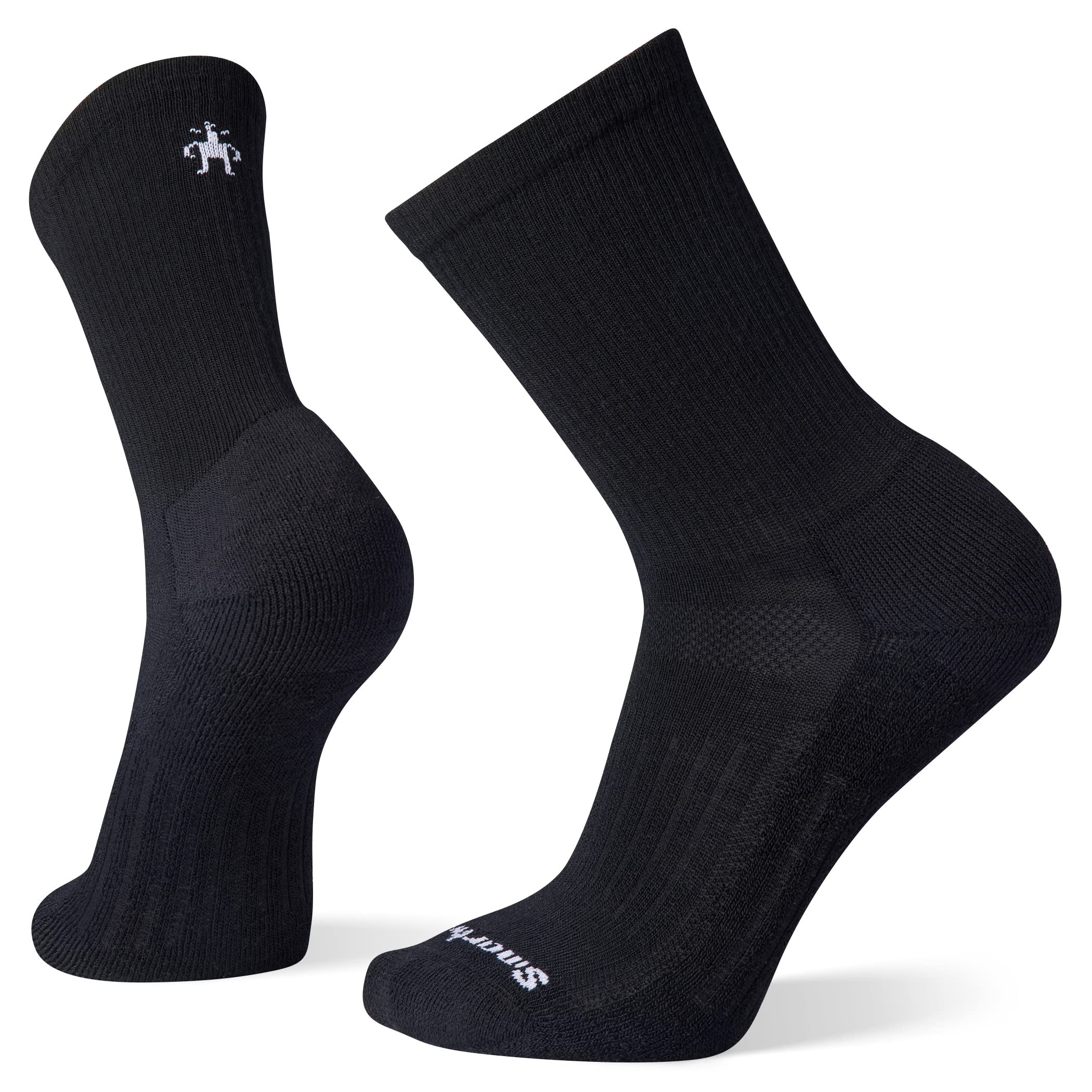 Smartwool SW001734001L Walk Light Cushion Crew Socks Black L