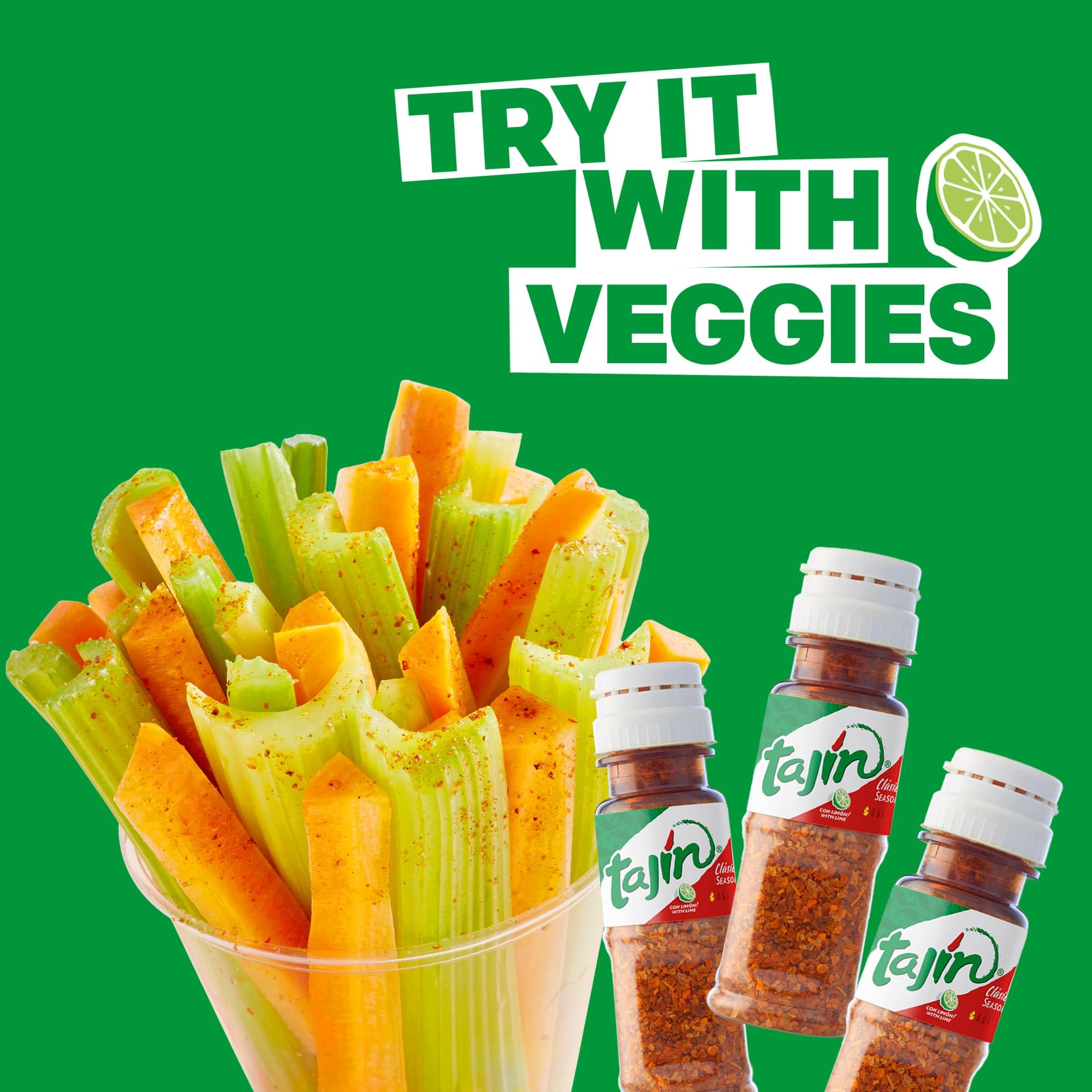 Tajín Clásico Chile Lime Seasoning Mini Display 0.35 oz, 40 Mini Bottles (Pack of 1)