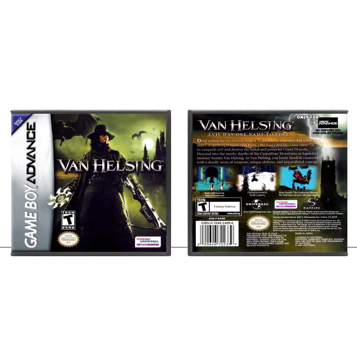 Van Helsing | (GBA) Game Boy Advance - Game Case Only - No Game