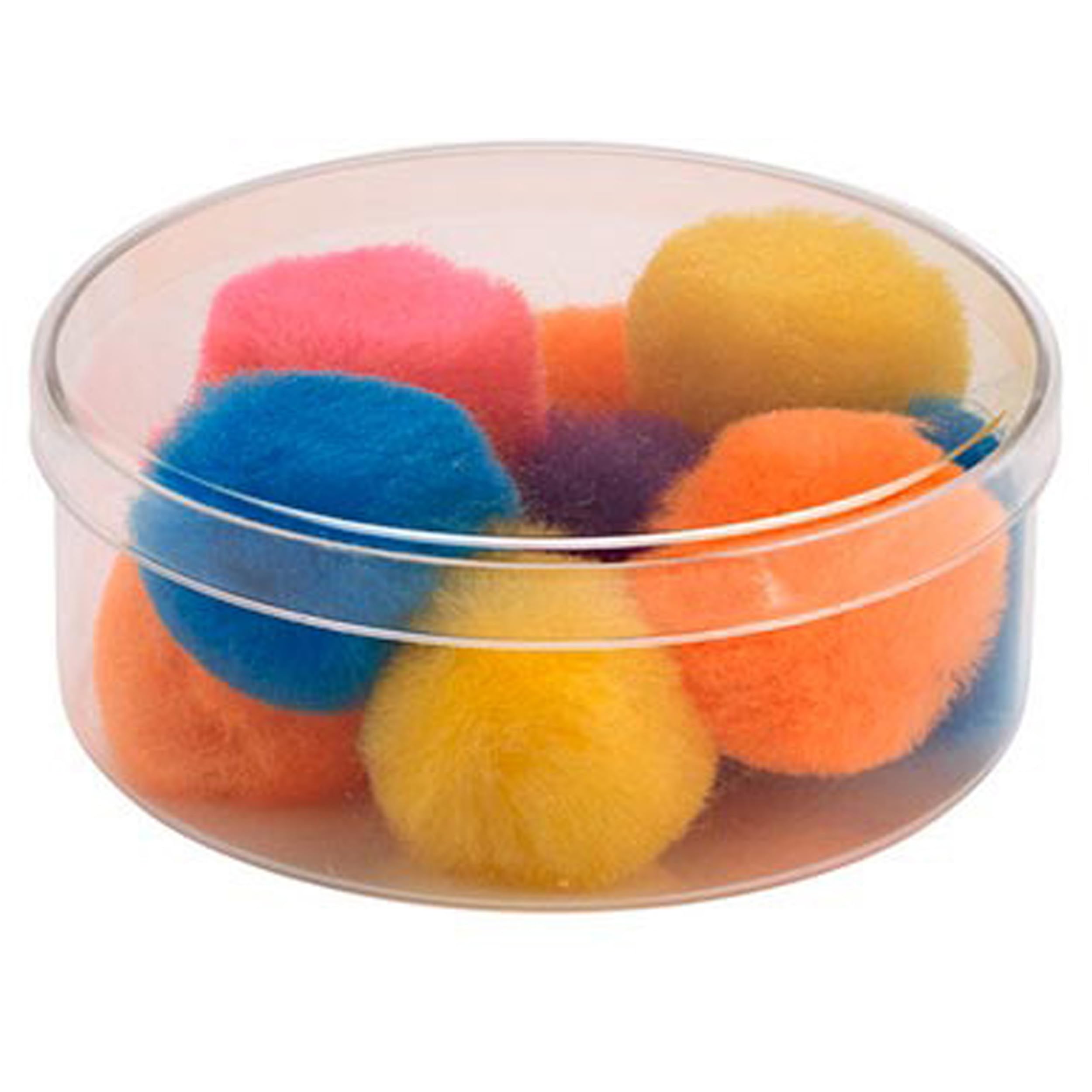 Pioneer Plastics 022C Clear Round Plastic Container, 2.75" W x 1.0625" H, Pack of 2