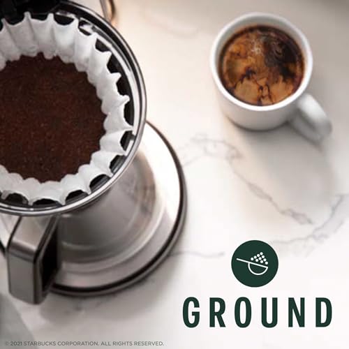 Starbucks Decaf Caffé Verona Dark Roast Ground Coffee, 12 Ounce (Pack of 6)