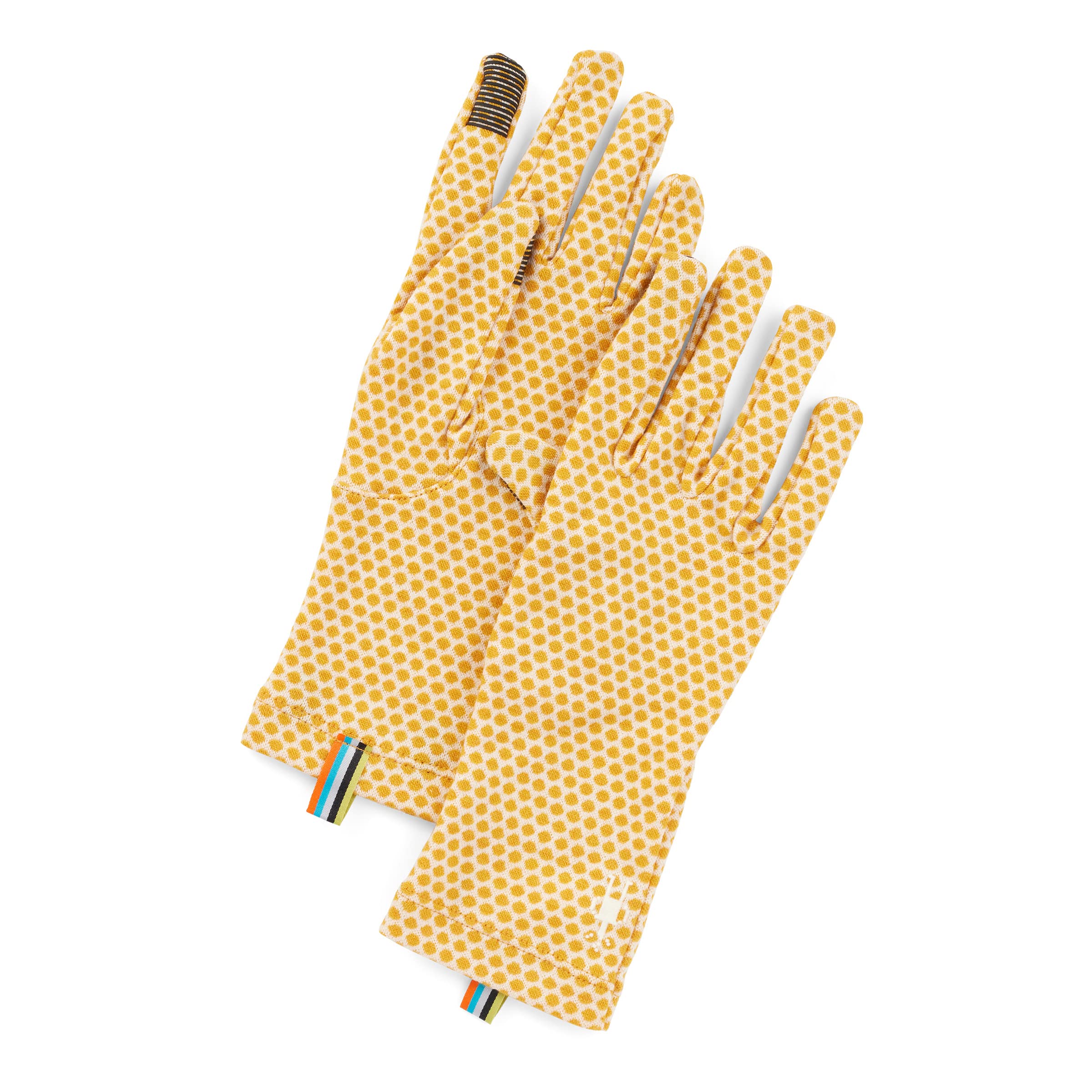 Smartwool Thermal Merino Pattern Glove | Merino Wool Touchscreen Winter Gloves For Men and Women, Honey Gold Dot, Small