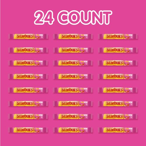 STARBURST FaveREDS Chewy Candy Bulk Pack, Full Size, 2.07 oz (Pack of 24)