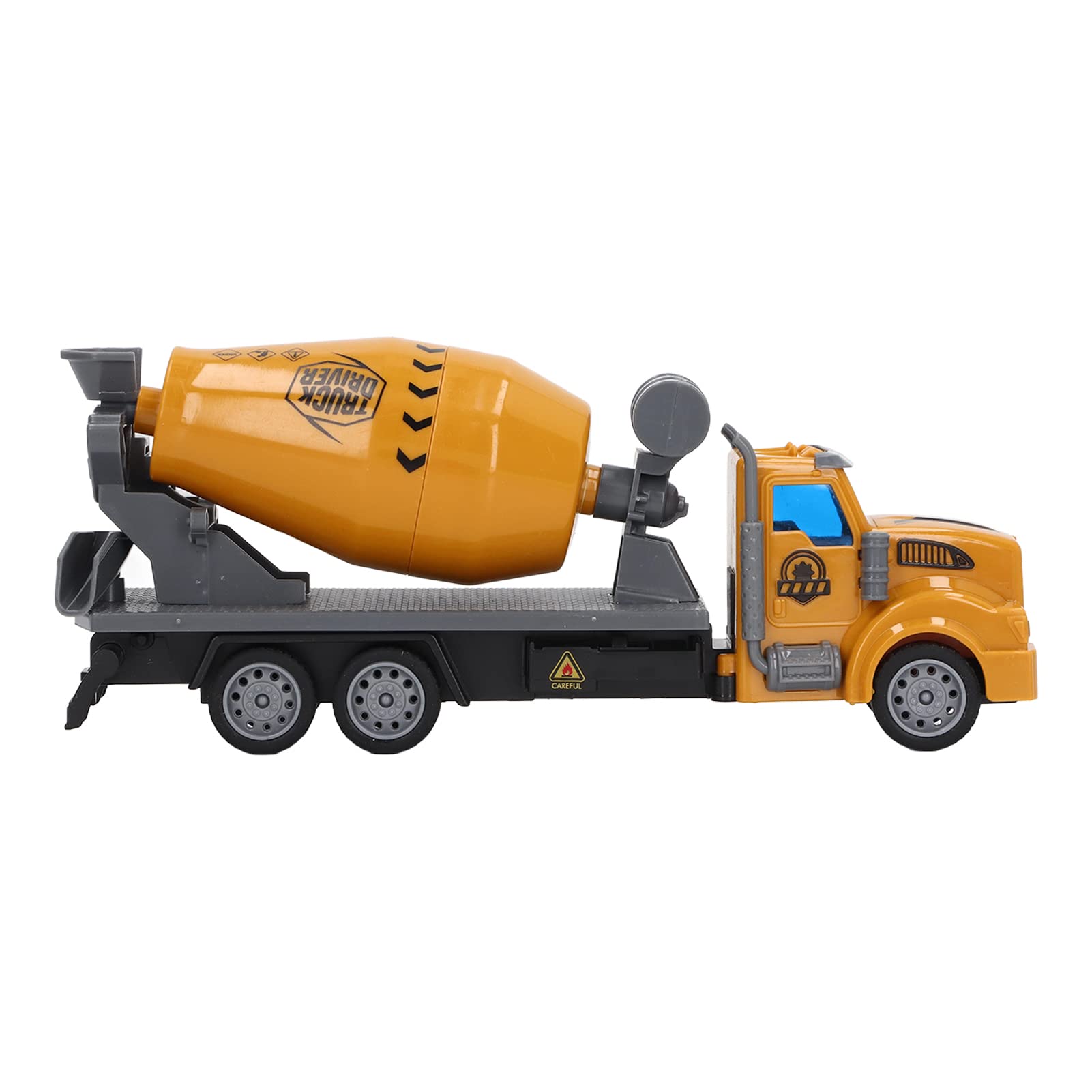 SUNGOOYUE 1:48 Cement Mixer Toy Truck, High Simulation Glossy Pull Back Car Toys for 3 Years Old Kids (Long Head)