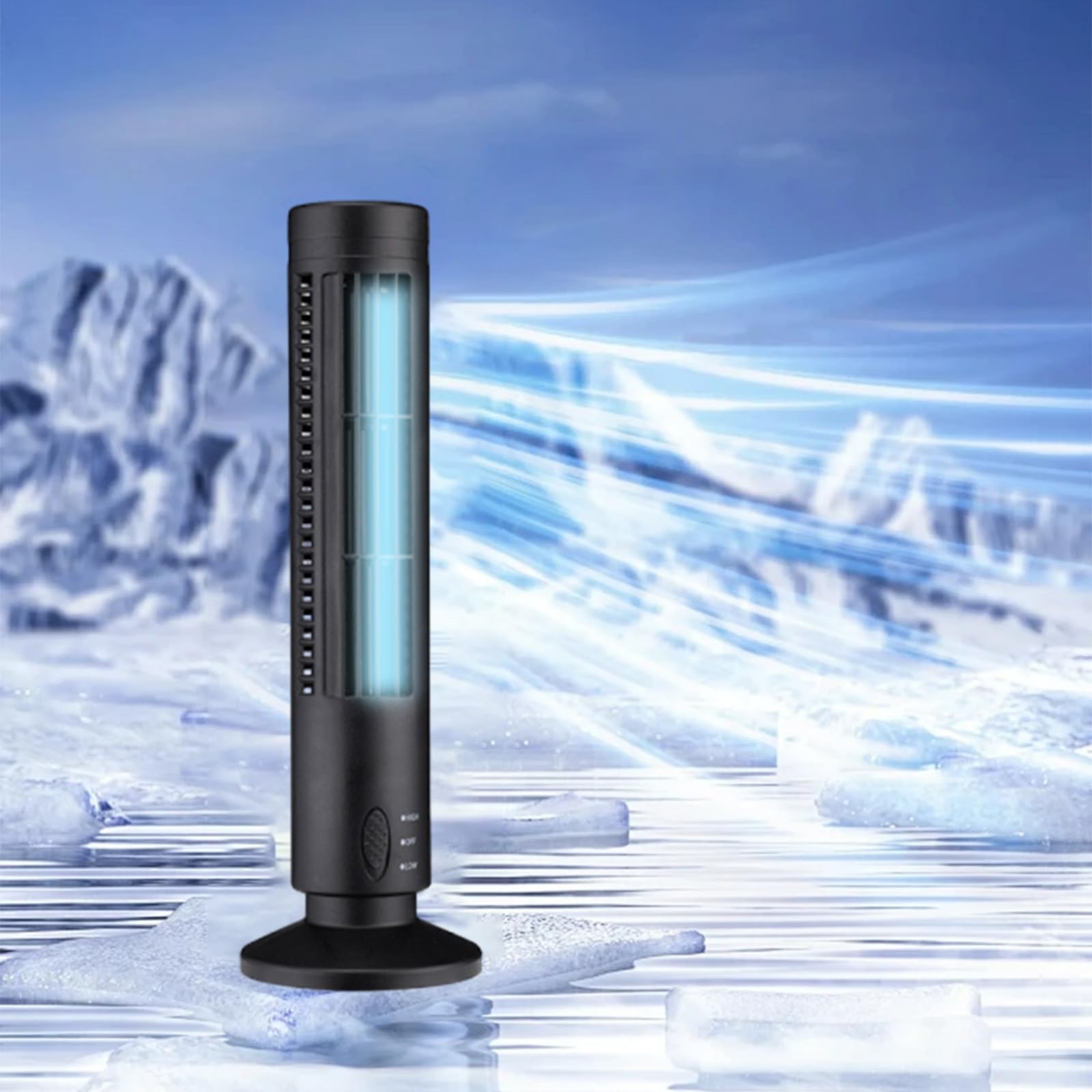 Xihbxyly 2024 Summer Tower Fan, With Two Speeds Simulates Natural Wind,Cool Portable Energy Saving Low Noise Suitable For Home Offices And Bedrooms(Black)