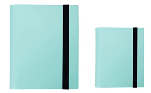Trading Card Binder Album Holder Protector Pages Sleeves Folder 9 Pockets 4 Pockets for Amiibo Cards Series 1-5 Standard Size TCG Blue