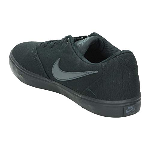Nike Men's SB Check Solarsoft Canvas Skate Shoe Black/Anthracite 11