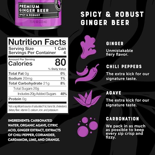 Q Mixers Premium Ginger Beer, 7.5 Fl oz (Pack of 24), Premium Cocktail and Mocktail Mixer Made with Real, Natural Ingredients (Packaging May Vary)