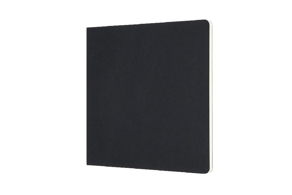 Moleskine Art Sketch Pad, Soft Cover, Square (7.5" x 7.5") Plain/Blank, Black, 48 Pages