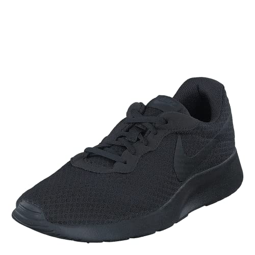 Nike Men's Tanjun Sneakers, Breathable Textile Uppers and Comfortable Lightweight Cushioning, Black/Black-anthracite, 11