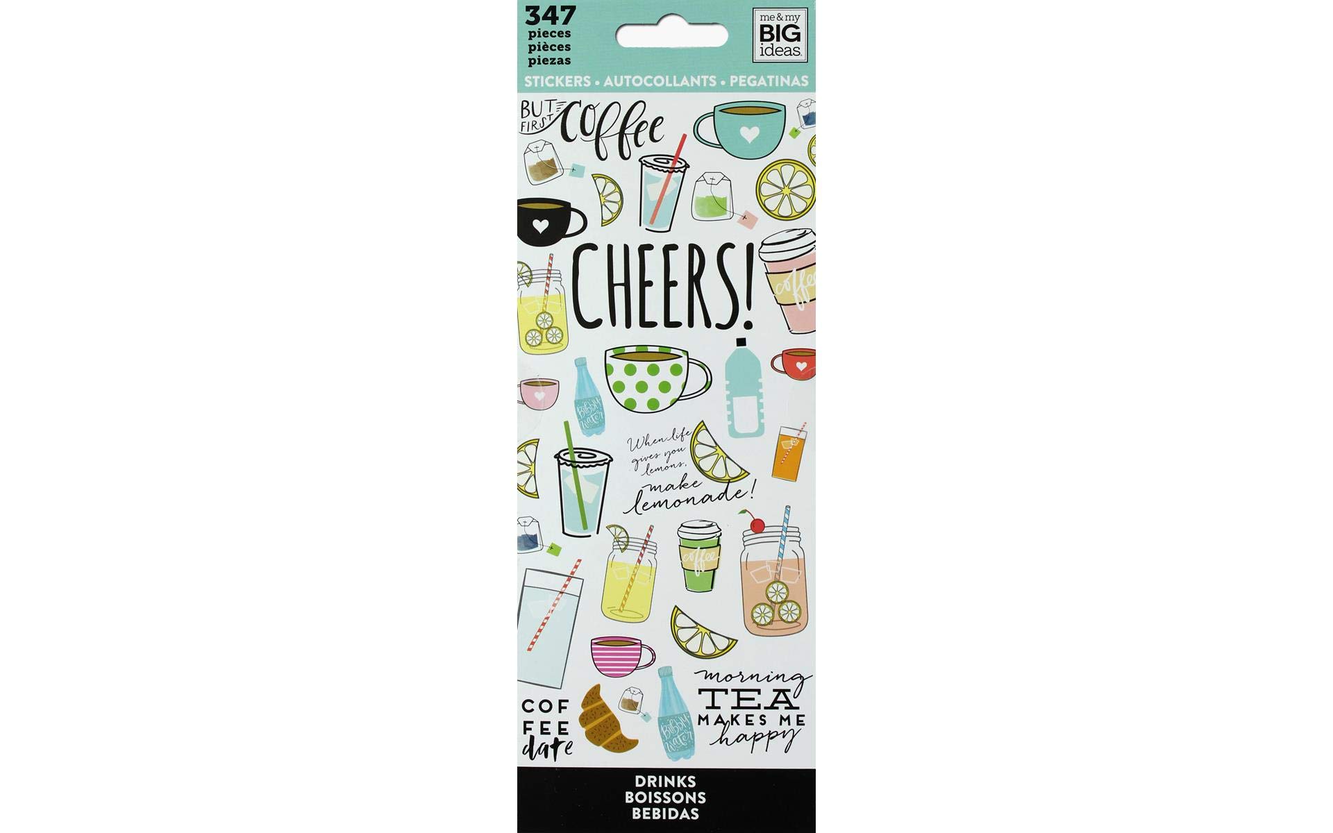 Me & My Big Ideas PPSM11 Drinks Scrapbook Stickers