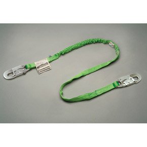 Miller Manyard HP 266TWLS Green Polyester Webbing Shock-Absorbing Lanyard - 6 ft Length - 612230-09827 [PRICE is per EACH]