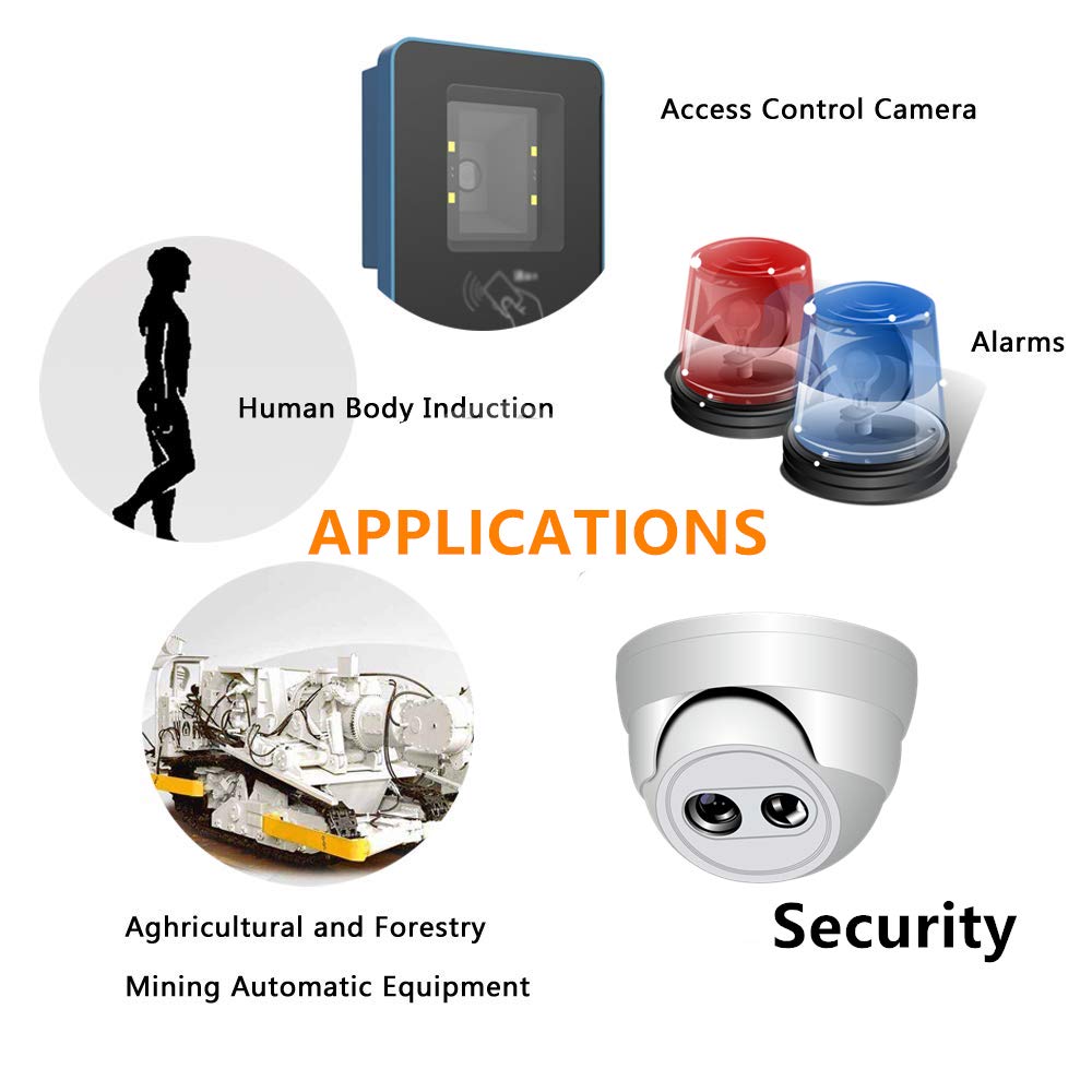 Oiyagai 2pcs SR602 Motion Sensor Detector Module Pyroelectric Infrared Sensory Switch