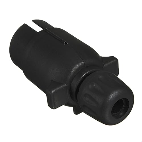 Vdaxvme 7 Pin Adapter Trailer Connector 12V Towbar Towing Waterproof Socket Adapter Standard European Car Truck Caravans Trailer Light Connector 7-Way Round Pin Adapter