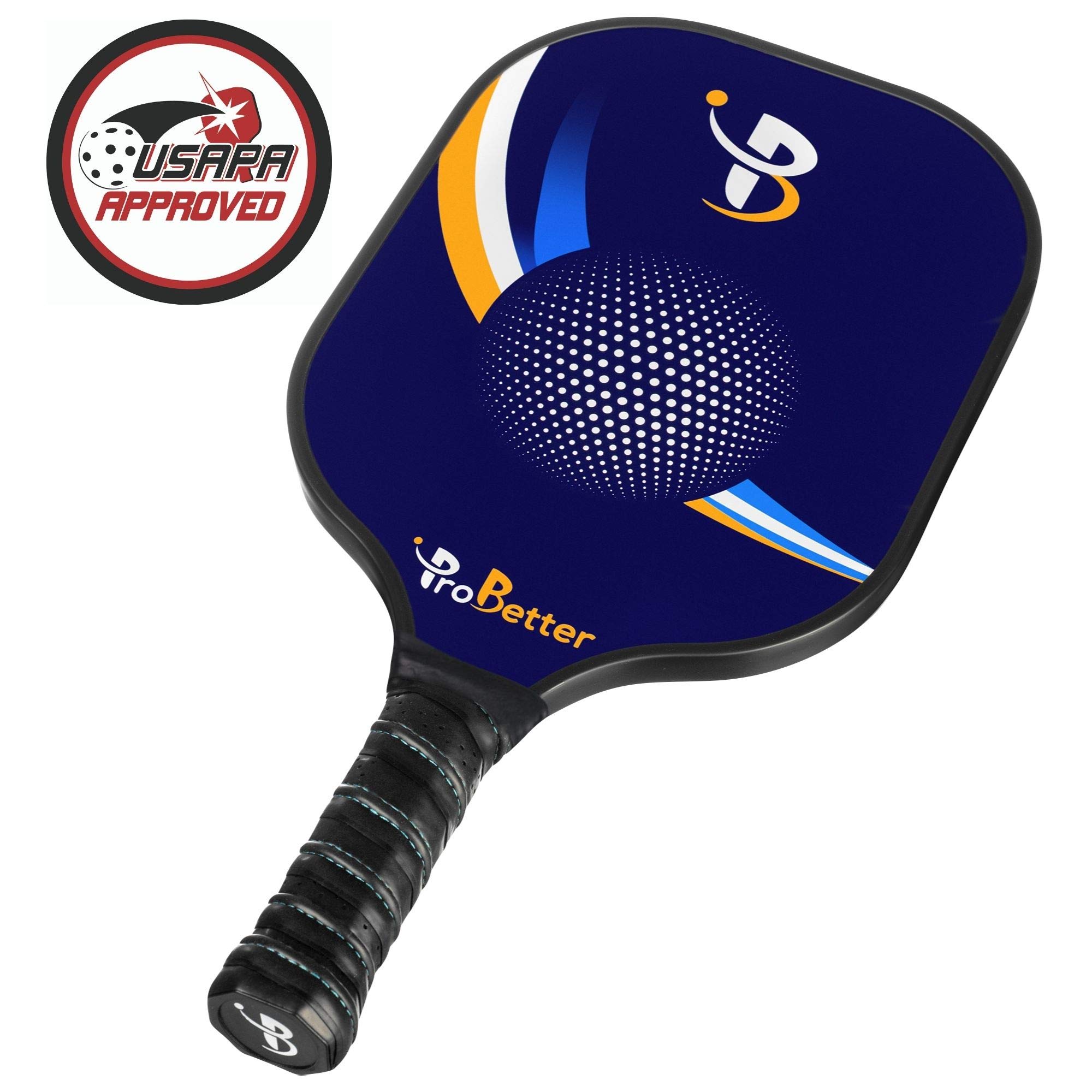 ProBetter Pickleball Paddle - USAPA Approved - Graphite Face Honeycomb Core - Edge Guard - Pickleball Racket Cover - Premium Cushion Grip Provides Perfect Balance Power Control for All Players