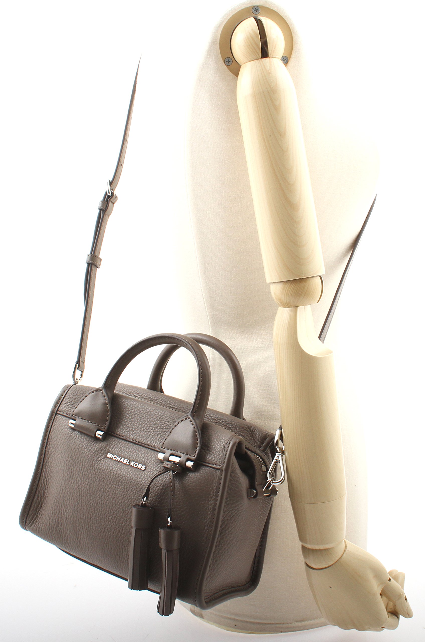 Michael Kors Geneva Large Leather Satchel, 30F6STXS1L (Cinder)