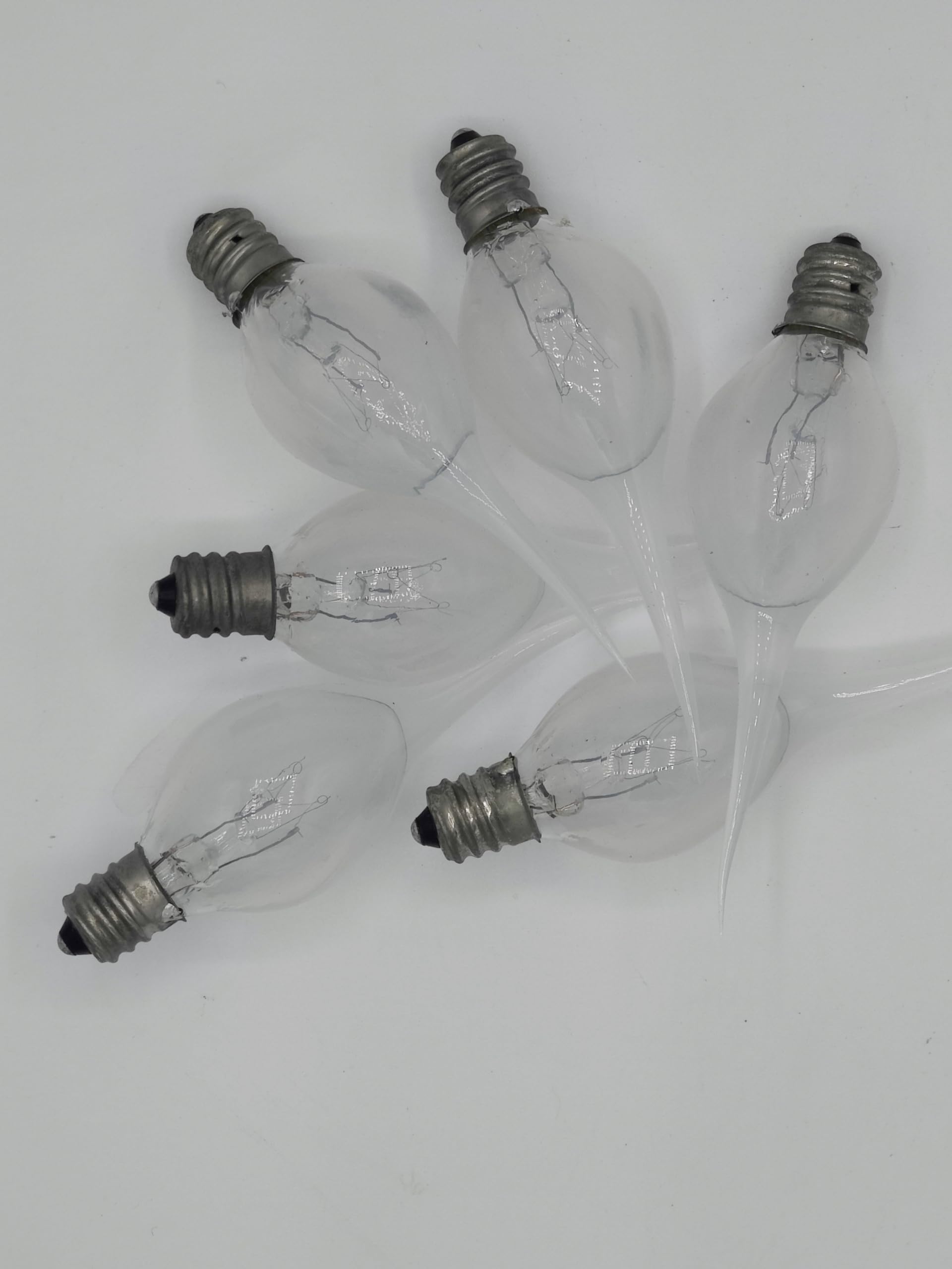On The Bright Side Primitive Silicone Dipped 5 Watt Light Bulb - Pack of 6 - Clear
