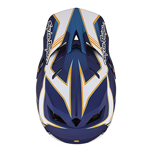 Troy Lee Designs Downhill D4 Composite Matrix Camo Full Face Bicycle Helmet for Max Ventilation Lightweight MIPS EPP EPS Racing Downhill BMX MTB DH - Adult Mens Womens Unisex (Blue, XS)
