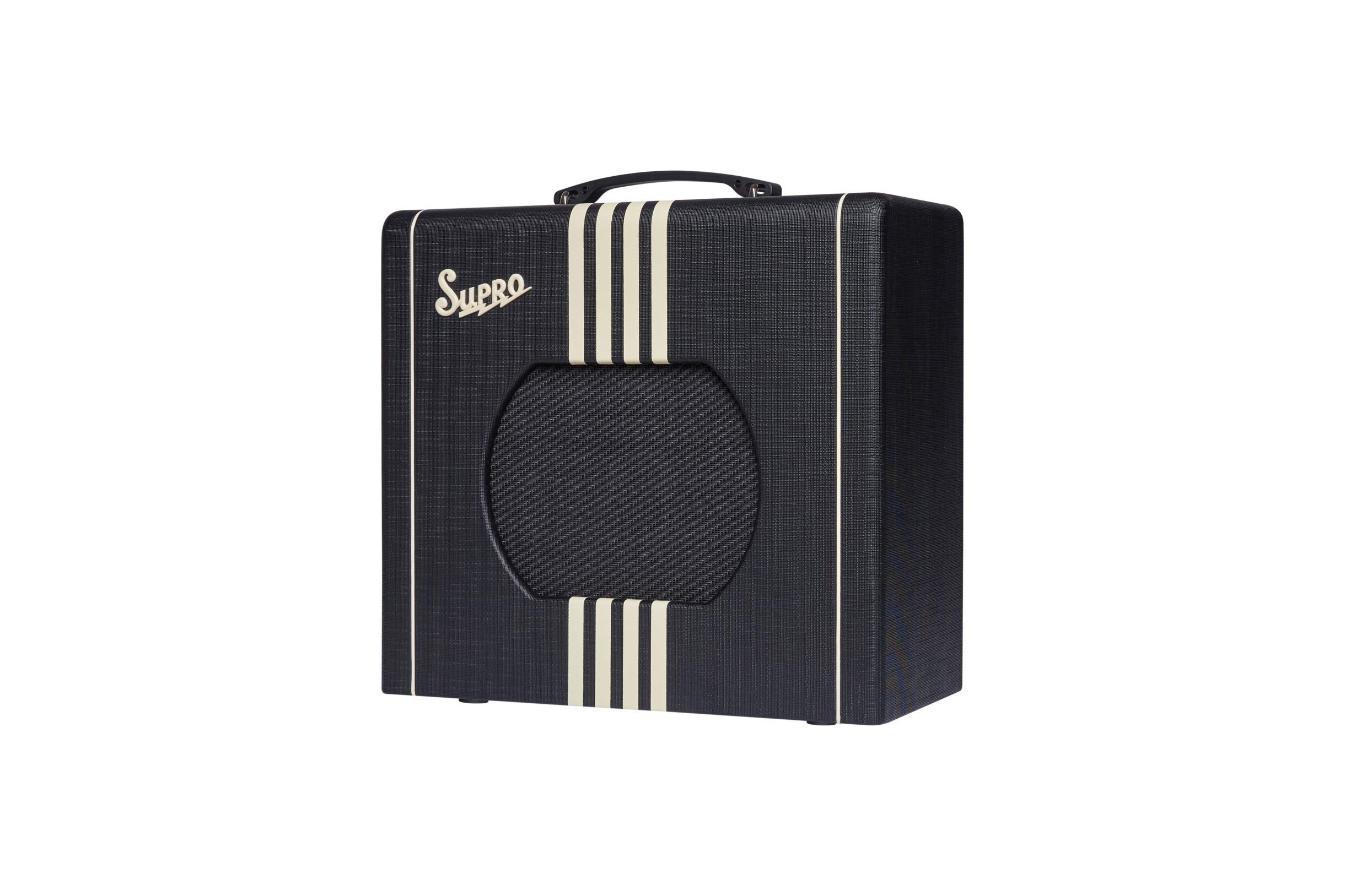Supro Delta King 10 1x10-inch 5-watt Tube Combo Amp - Black and Cream
