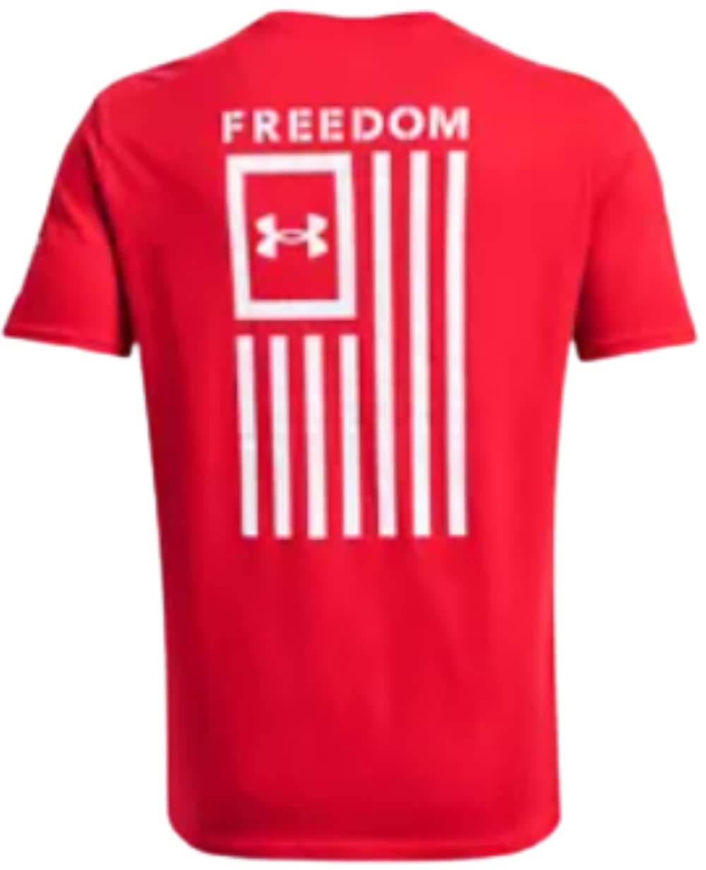 Under Armour Men's Freedom Flag T-Shirt (as1, Alpha, l, Regular, Regular, Red (600)/White, Large)