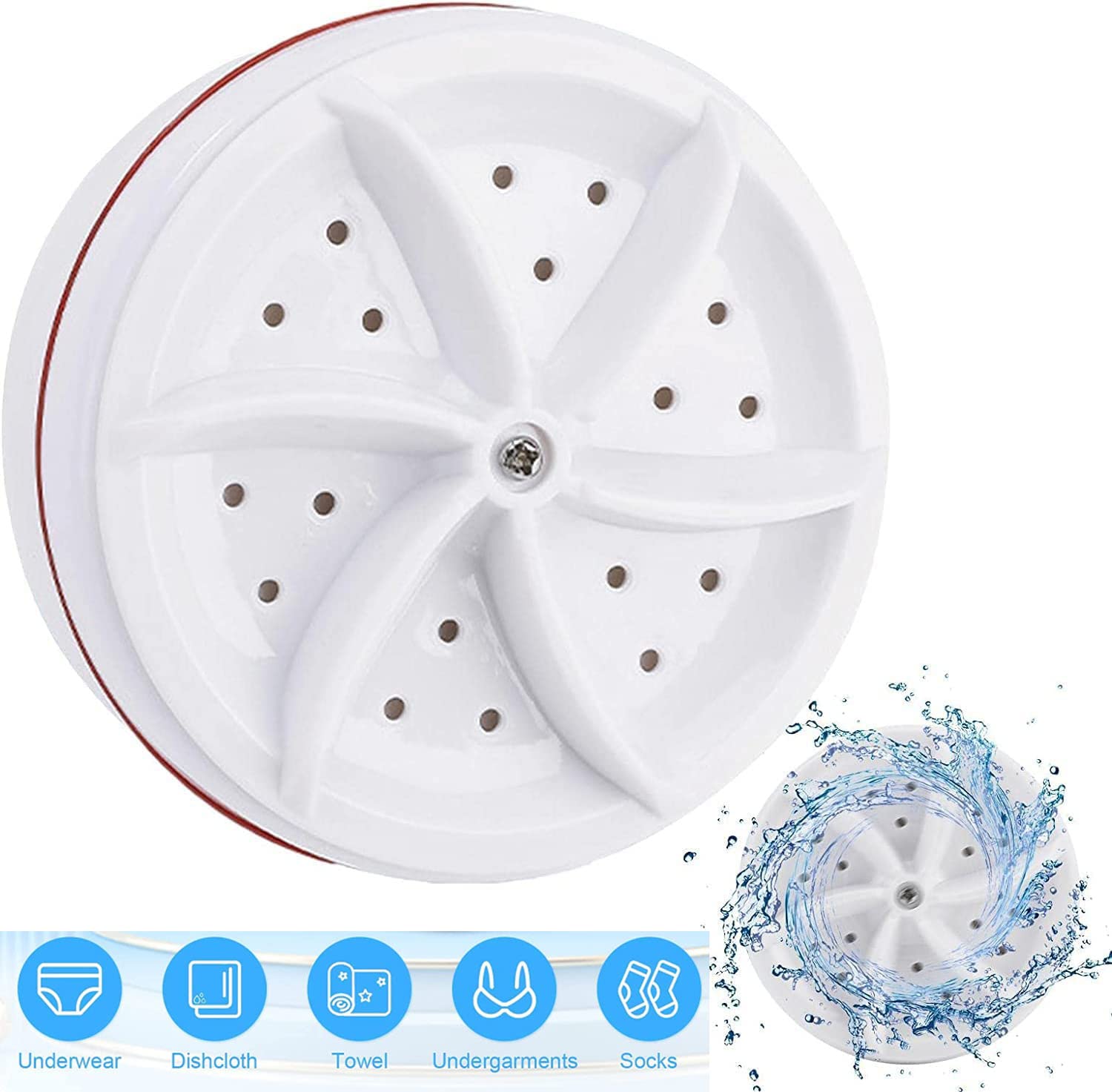 Portable Washing Machine Mini Washing Turbo with USB, Suitable for Home, Business, Travel, College Room, RV, Apartment