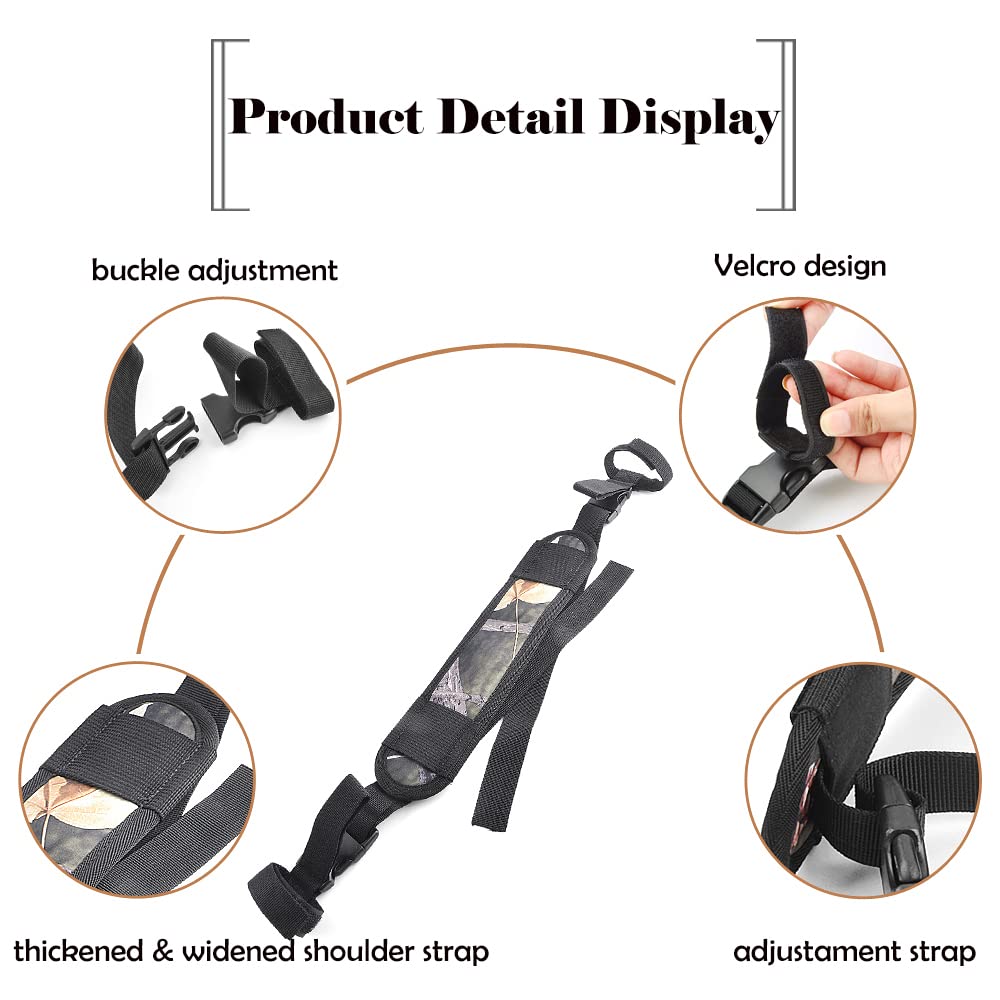 SHARROW Compound Bow Sling Archery Carrying Shoulder Strap Holder Compound Bow Accessories for Outdoor Hunting (camo)