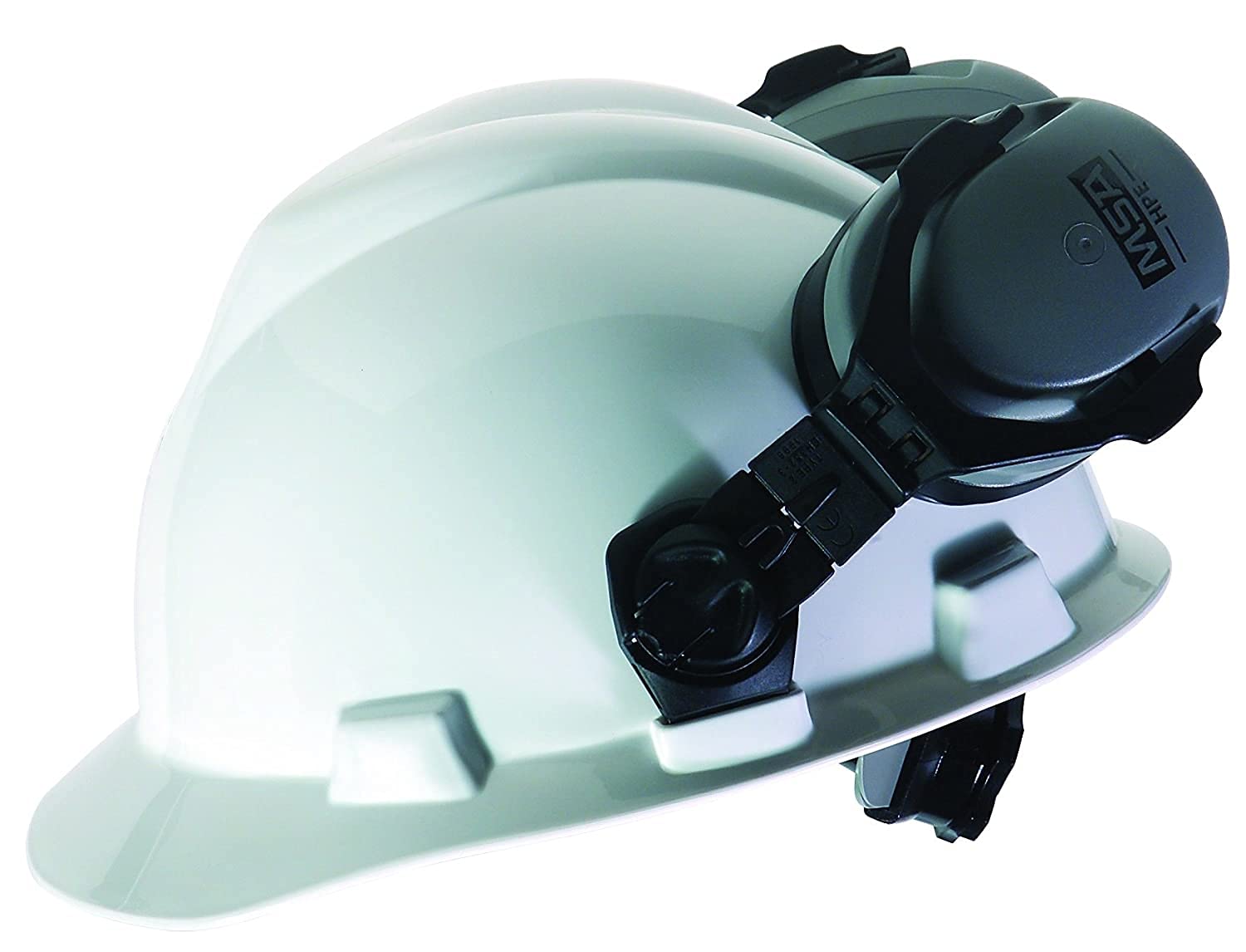 MSA 10061272 SoundControl HPE Cap Model Mounted Hearing Protection, 27 dbA, Fits Slotted Cap Style Hard Hats, Cushioned Ear Pads, Earmuffs Adjustable for Custom Fit, Durable & Comfortable Accessory