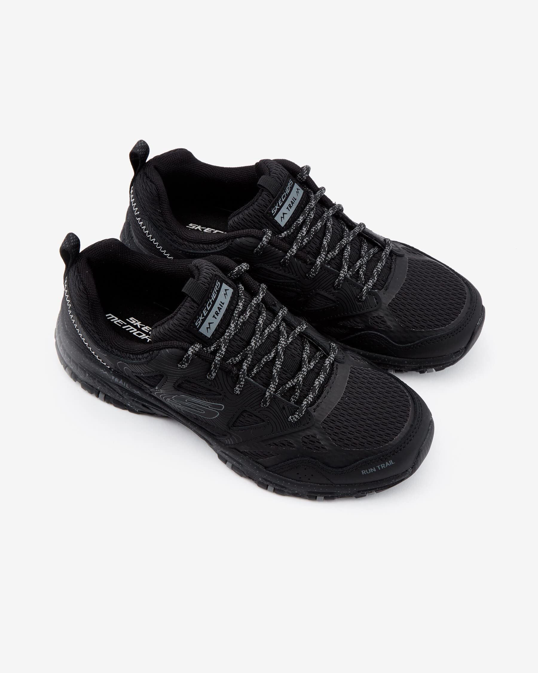 Skechers Womens Hillcrest Pure Escapade Trail Black Athletic Hiking Shoes 7.5